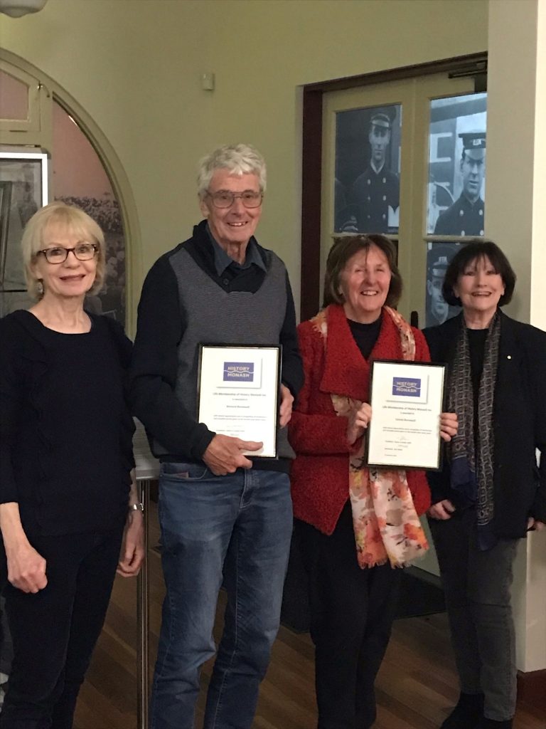 NEW LIFE MEMBERS OF HISTORY MONASH INC - History Monash